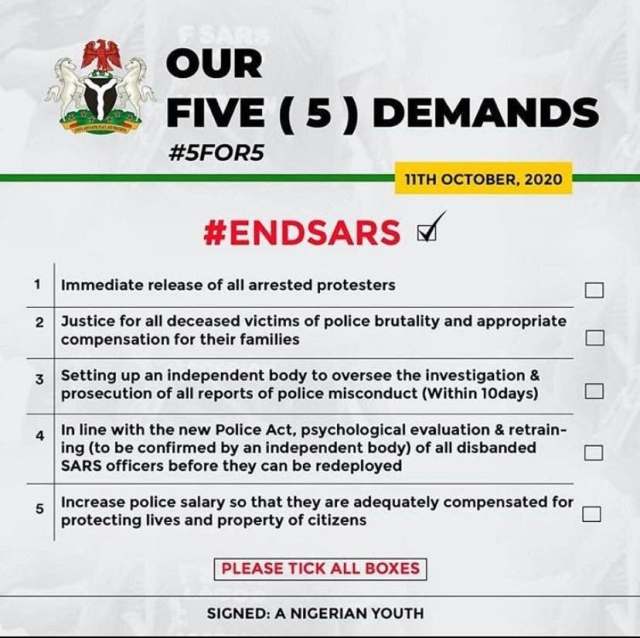 #EndSARS Protests and How to Help - The Acronym | IMSA's Official ...